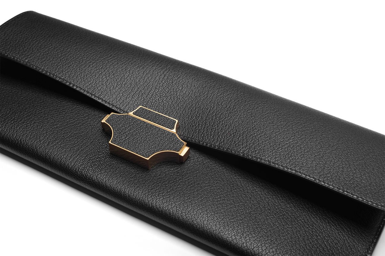 Zina Unisex Leather Clutch | Atelier Assali